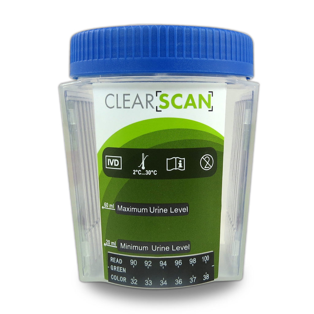 5 Panel Clear Scan Drug Test Cup